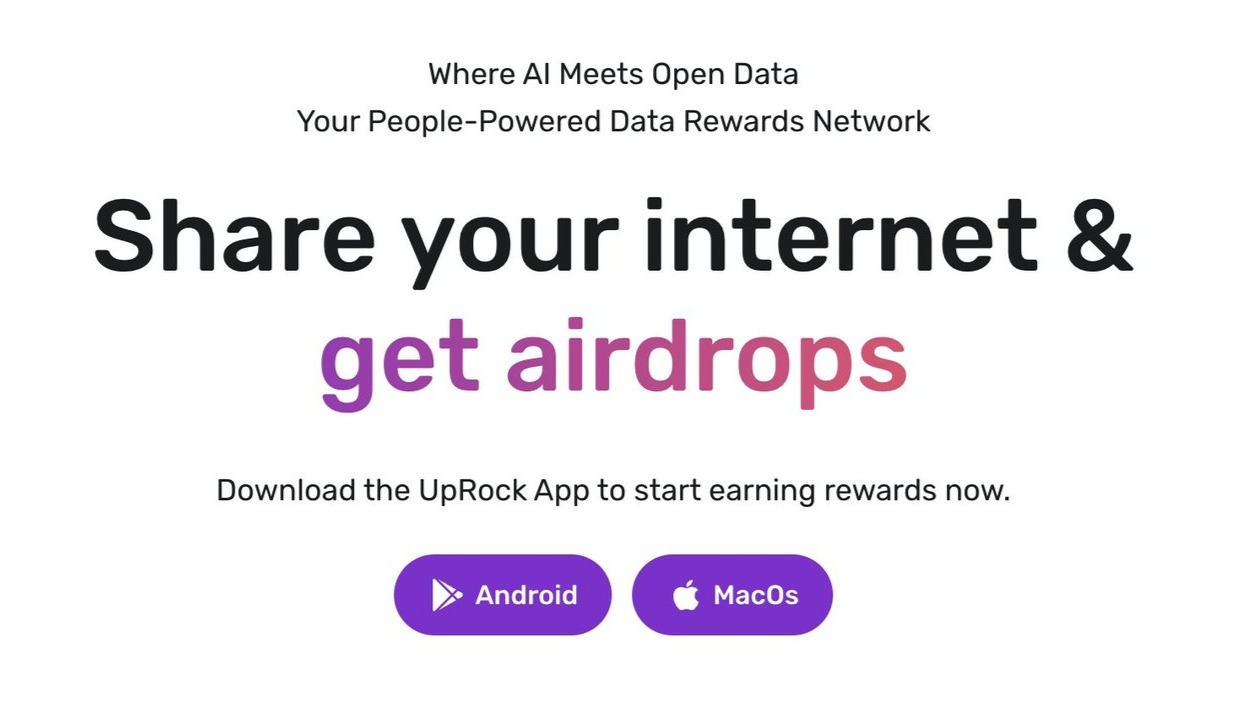 🪂 UpRock AirDrop - DePIN - Solana A.I. 🪂