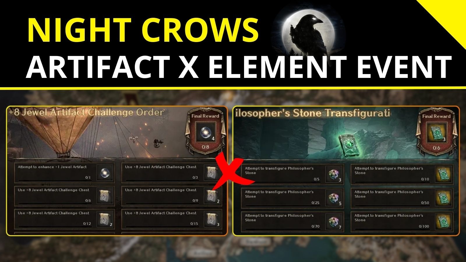 Night Crows 🌒| Update Brings New Artifact and Element Events!