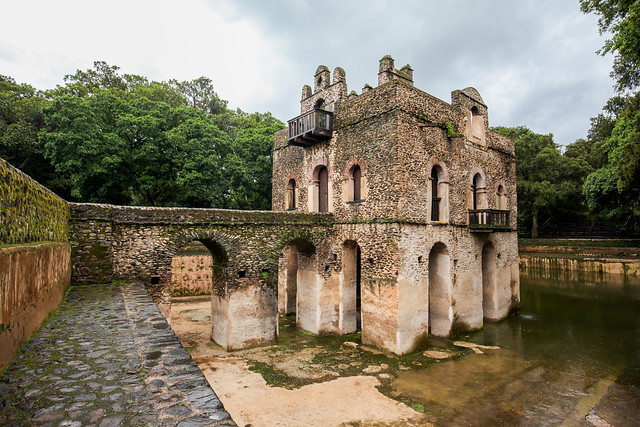 The Palace Of Fasiledes' Bath, Ethiopia