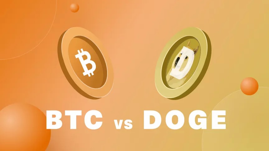 Dogecoin (DOGE) vs. Bitcoin (BTC)