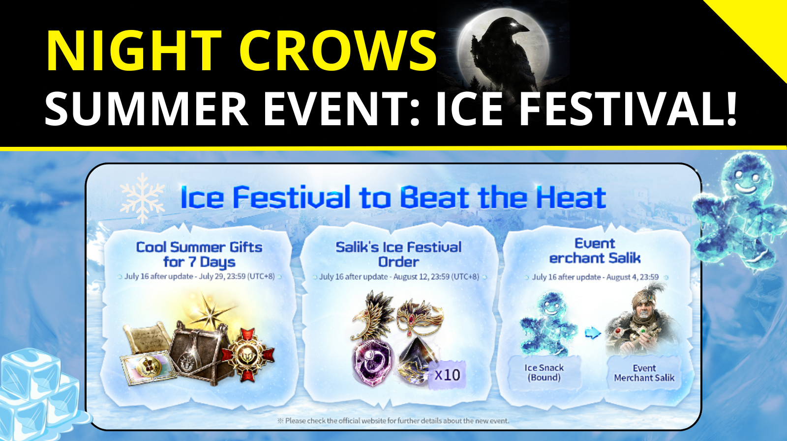 Night Crows 🌘| Summer Event - Ice Festival ️[EN/PT]