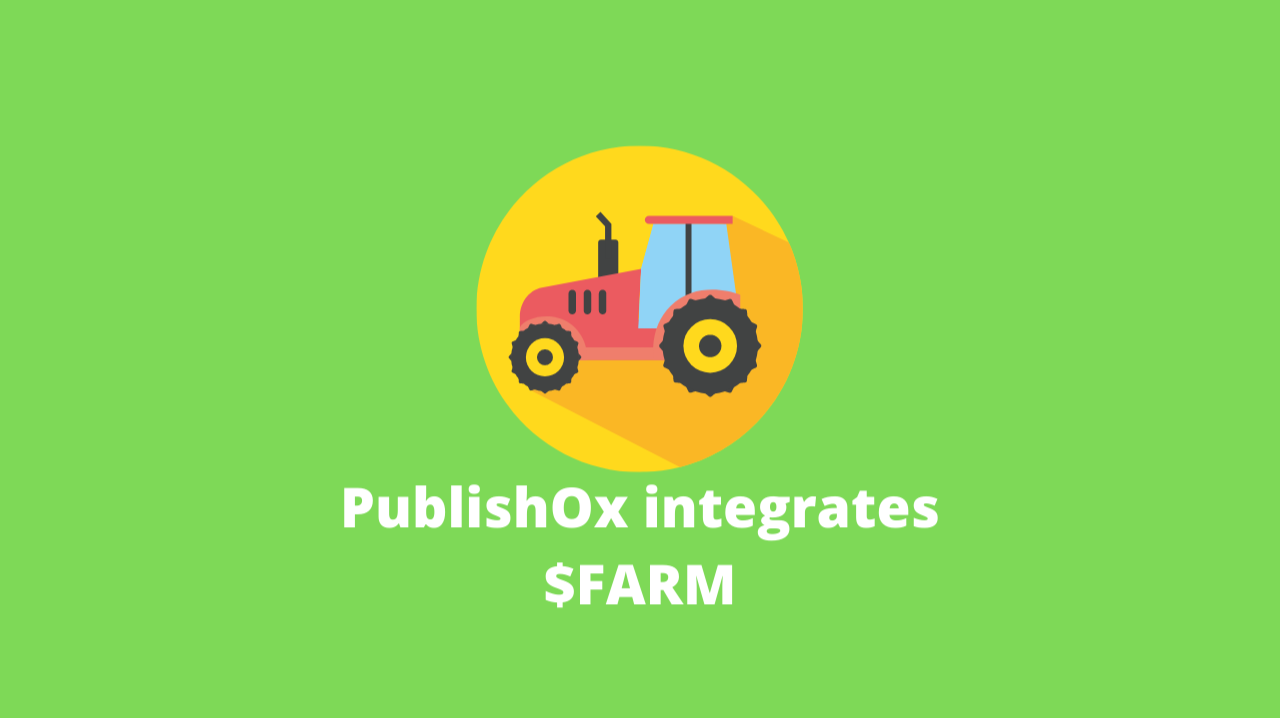 Token FARM joins PublishOx
