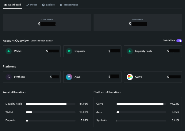 Zapper: Manage your Defi portfolio and optimise your farming