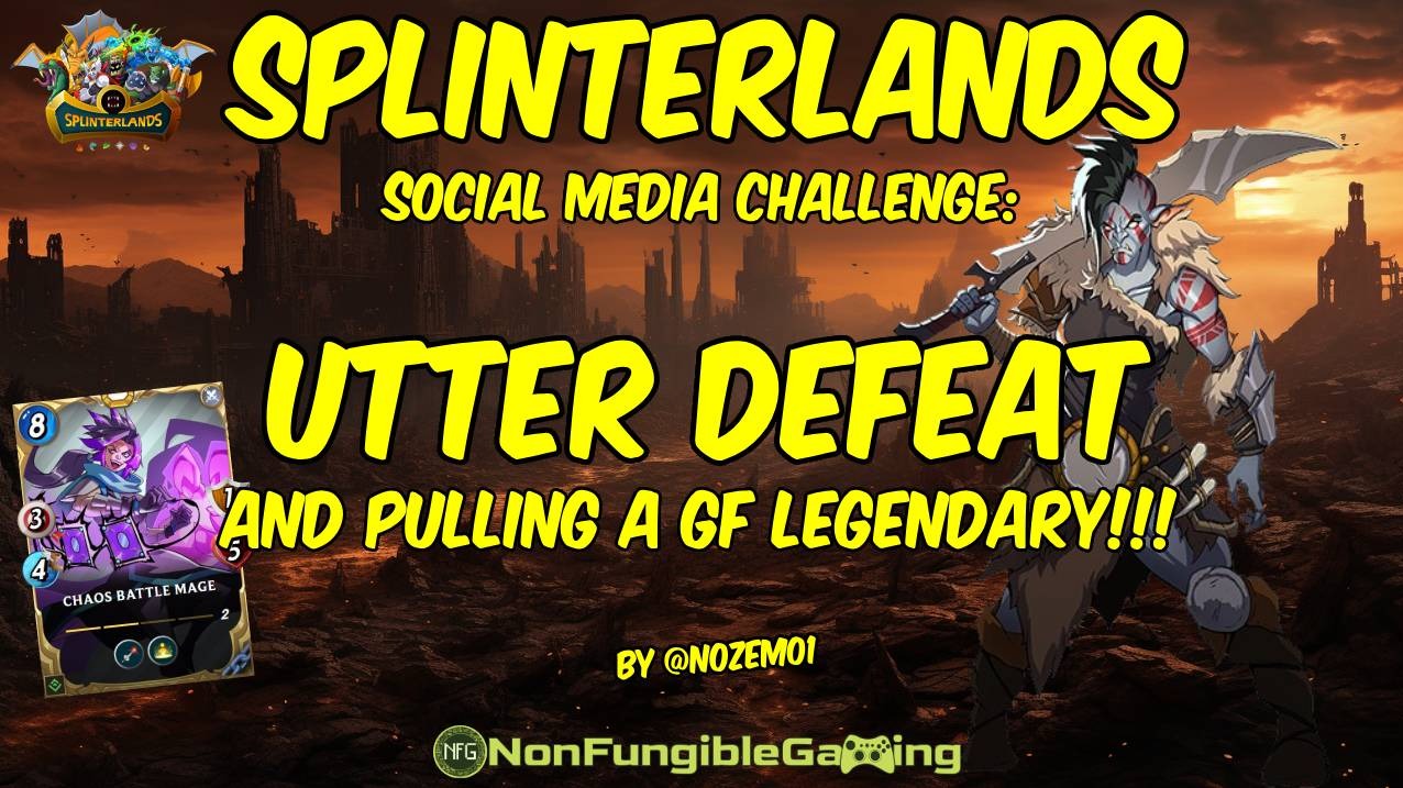 Splinterlands: Utter Defeat and Pulling a GF Legendary!!