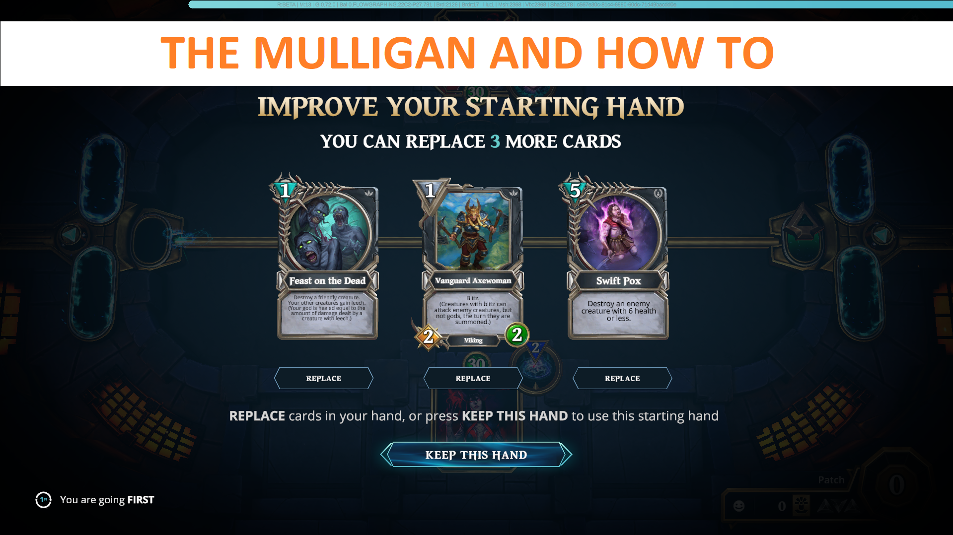 Gods Unchained - How to mulligan like a pro, let me redo that. Mulligan ...
