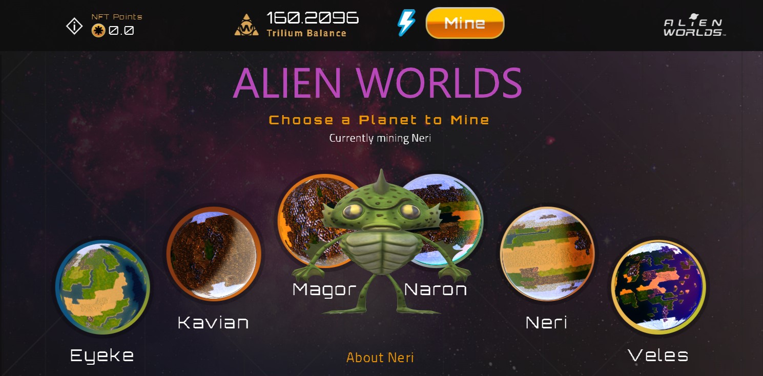 ALIEN WORLDS TIPS