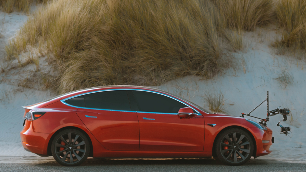 Elon Musk drive Tesla to Russia to negotiate peace. Just outside Warsaw ...