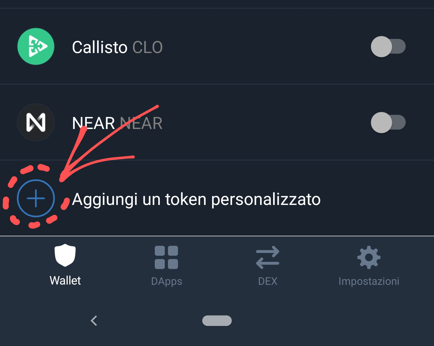 Configure a custom token in a Wallet - Trust Wallet example