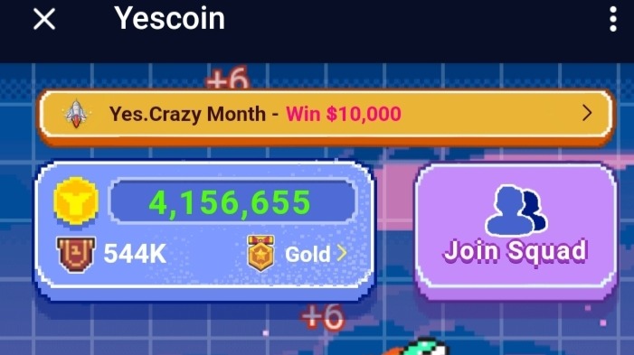 Mine YESCOIN on Telegram. Launching in June 2024