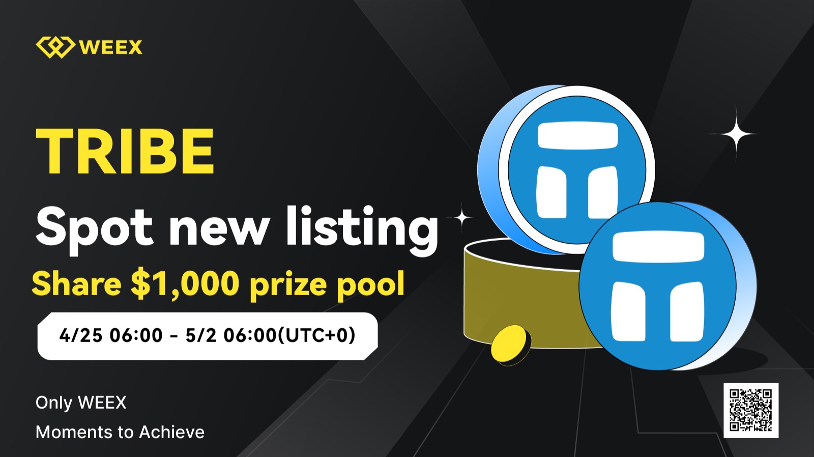 Exciting News: Tribe (TRIBE) Now Available on WEEX Exchange!