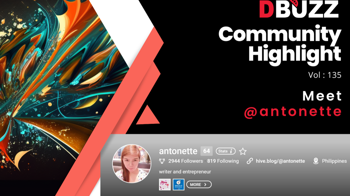 D.Buzz Community Highlight: @antonette