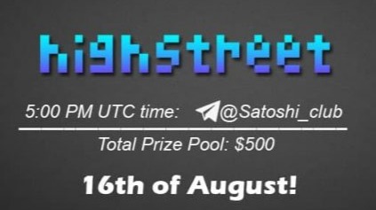 HighStreet x Satoshi Club AMA Recap from 16th of August