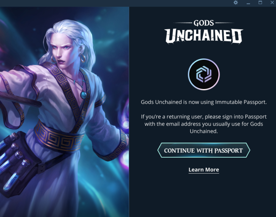 God's Unchained switches to Immutable Passport for Authentication