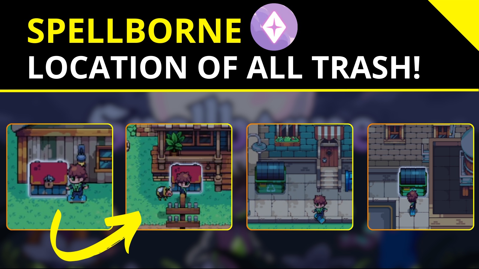 Spellborne | Location of All Dumpsters - FREE REWARDS! 🎁 [EN/PT]