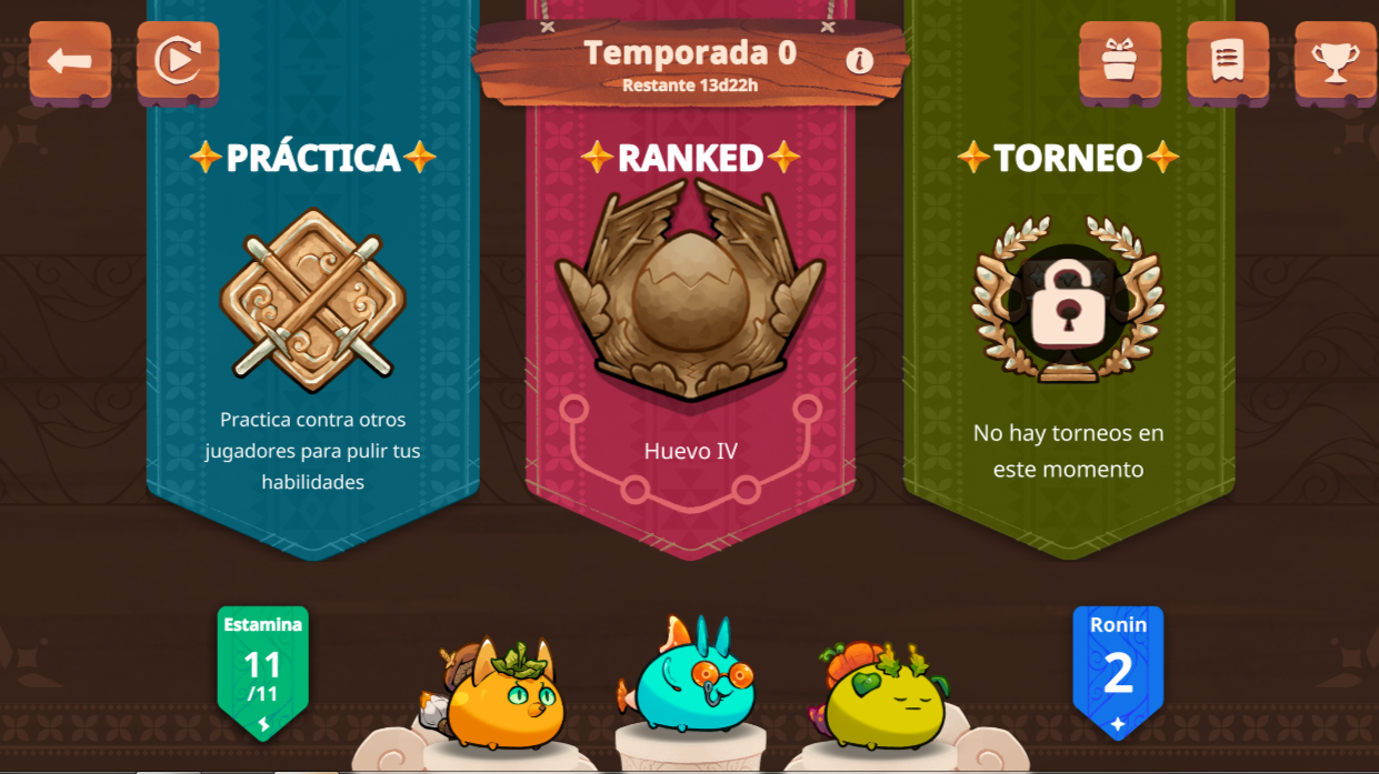 Axie Infinity Origin (Leveling up to try to reach the Ranked.)