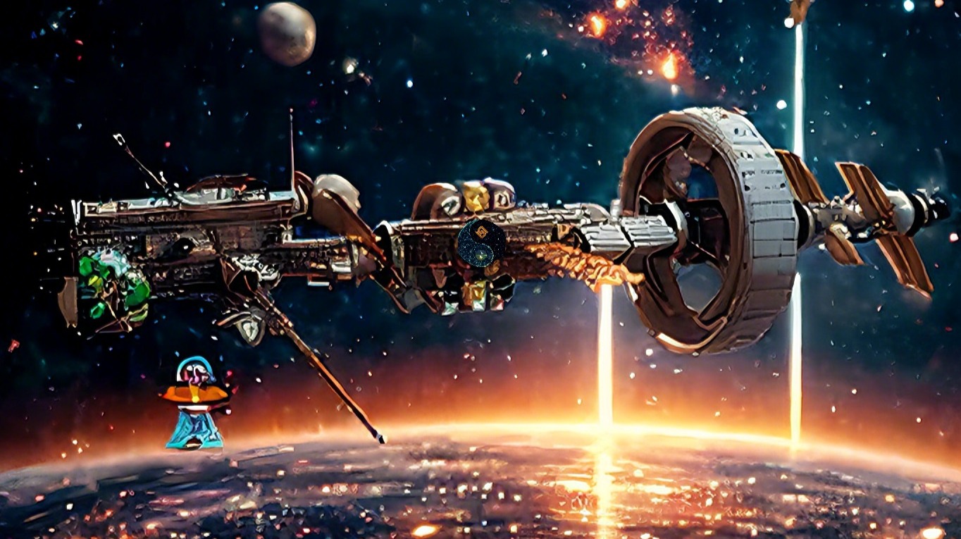 Here is the legend of the multi-planetary decentralized internet space ...