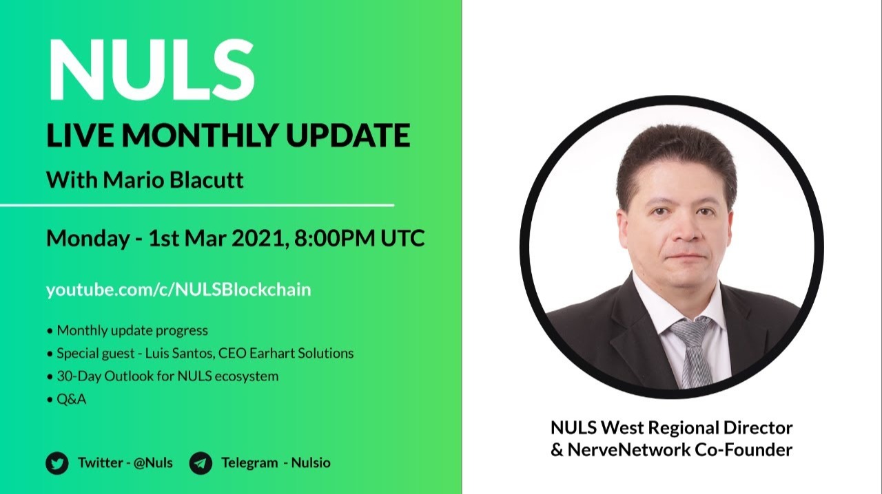 NULS Monthly Update - March 2021