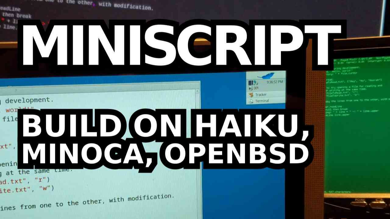 Make MiniScript Portable Again!