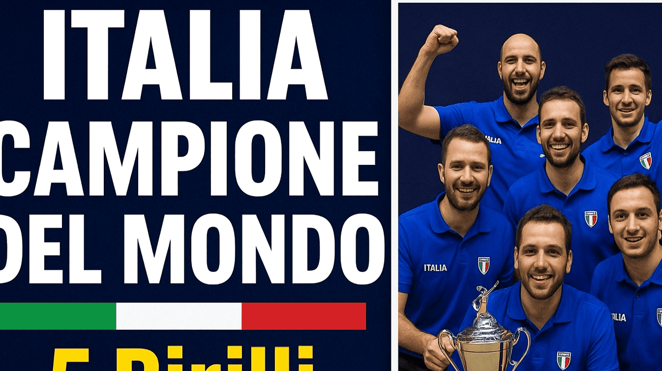 Italy World Champion in 5-Pin Billiards: The Triumph of the Cue 🏆