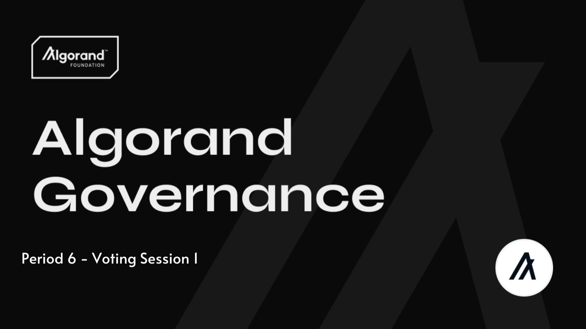Algorand Governance - Period 6, Voting Session 1: DeFi Boost and Targeted DeFi Rewards