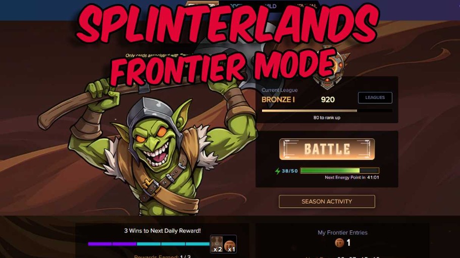 Splinterlands Frontier Mode: (Beating) The Meta in Bronze.