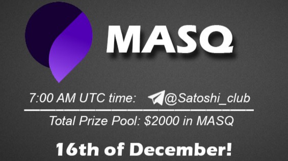 MASQ Network x Satoshi CLUB AMA Session 16 Dec 2020