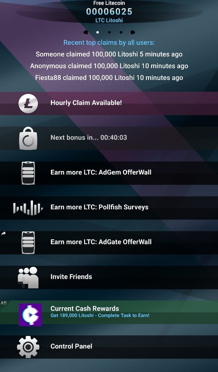 Earn FREE LTC from an App? Yes! But It's Pennies!