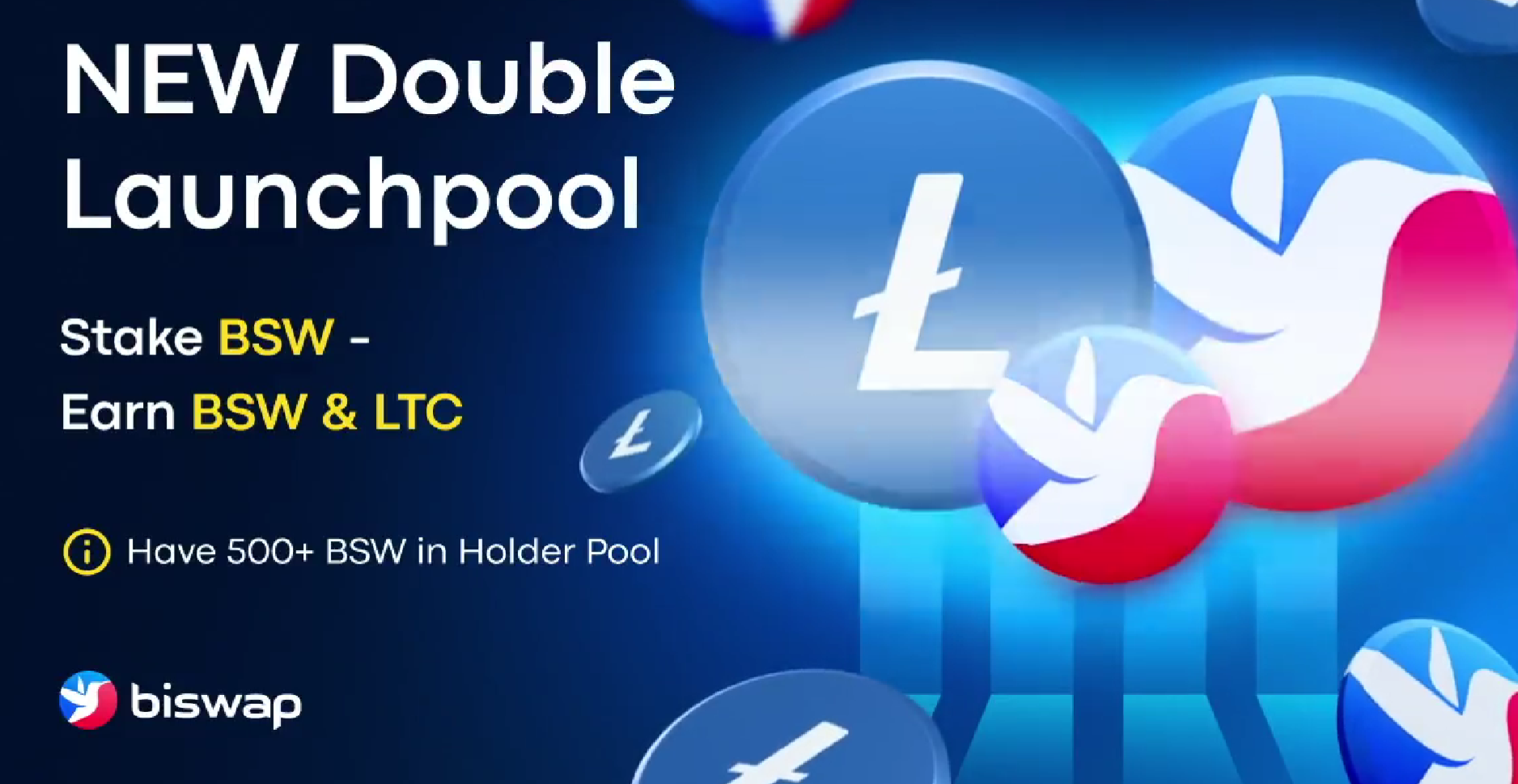 A new Double Launchpool arrived - Earn BSW and LTC on Biswap