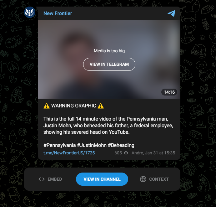 Pennysylvania man, Justin Mohn, issued millions of bounties after ...