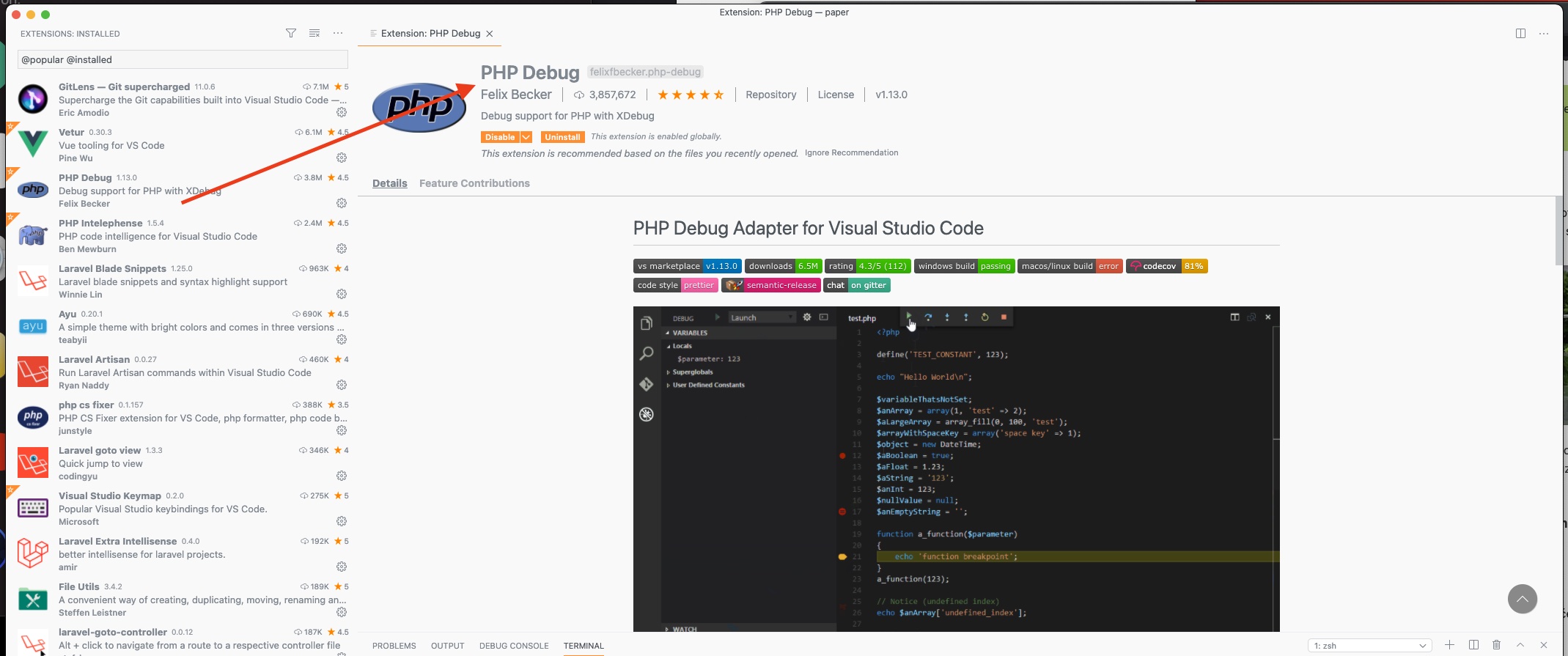 XDEBUG with VS CODE on Big Sur