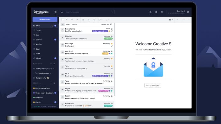 Protonmail Web Interface Update