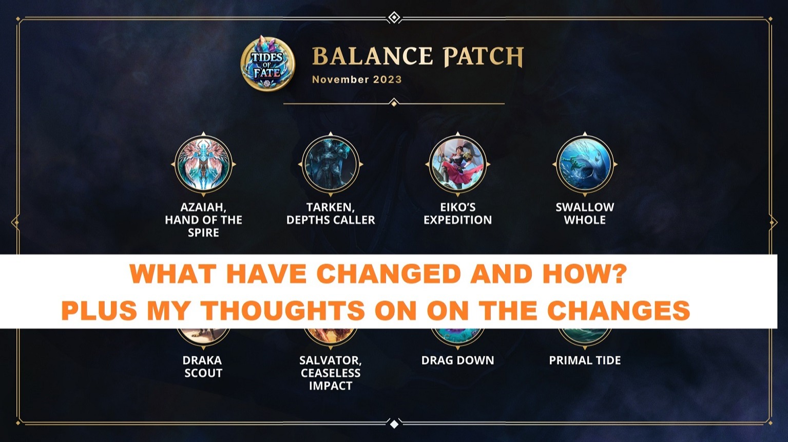 Gods Unchained - Have balance finally come to the Tides of Fate? What ...