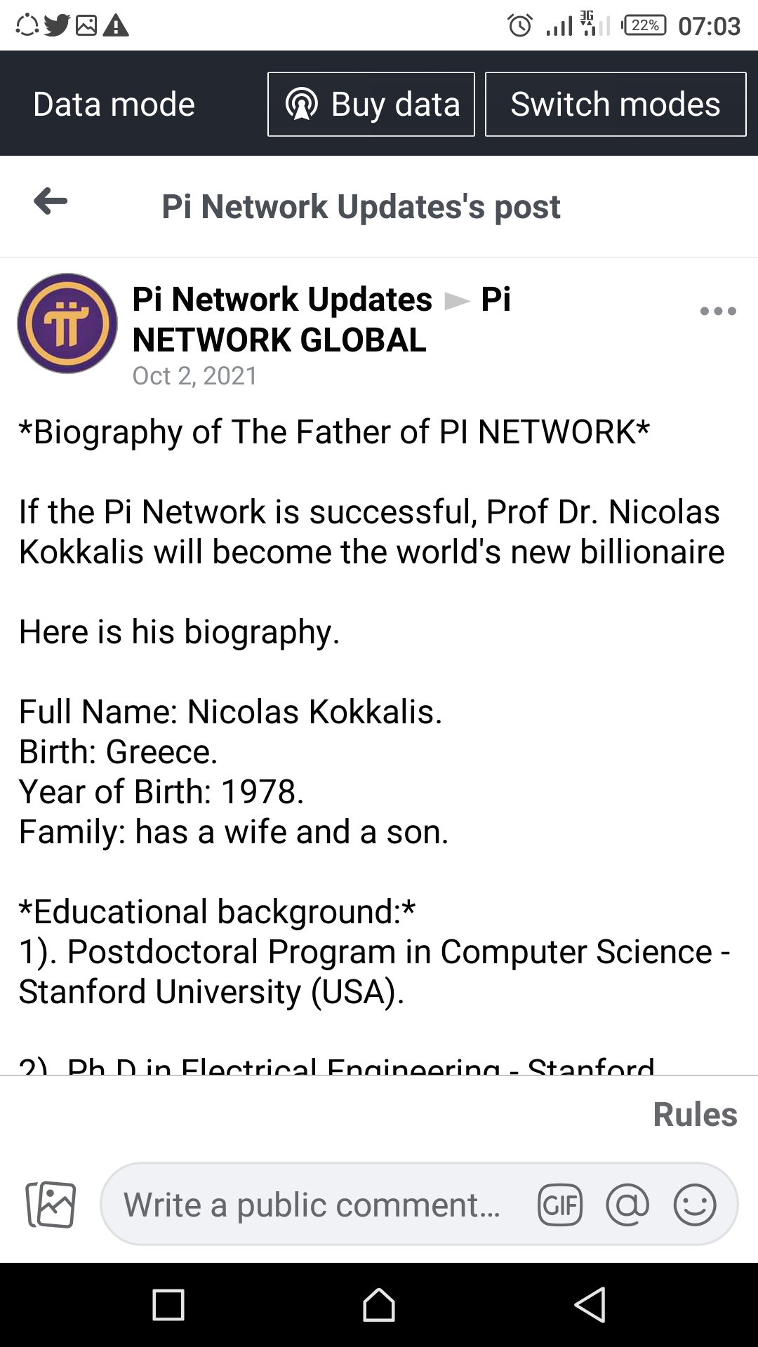 Another Milestone Gained In Pi Network: Pi Founder Nicolas Kokkalis ...