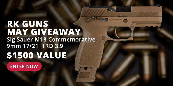 FREE ENTRY for a Sig Sauer M18 Commemorative 9mm pistol