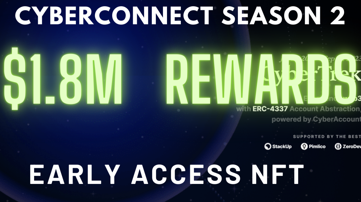 Cyber connect 2 airdrop has arrived in the corner with $1.8 M rewards
