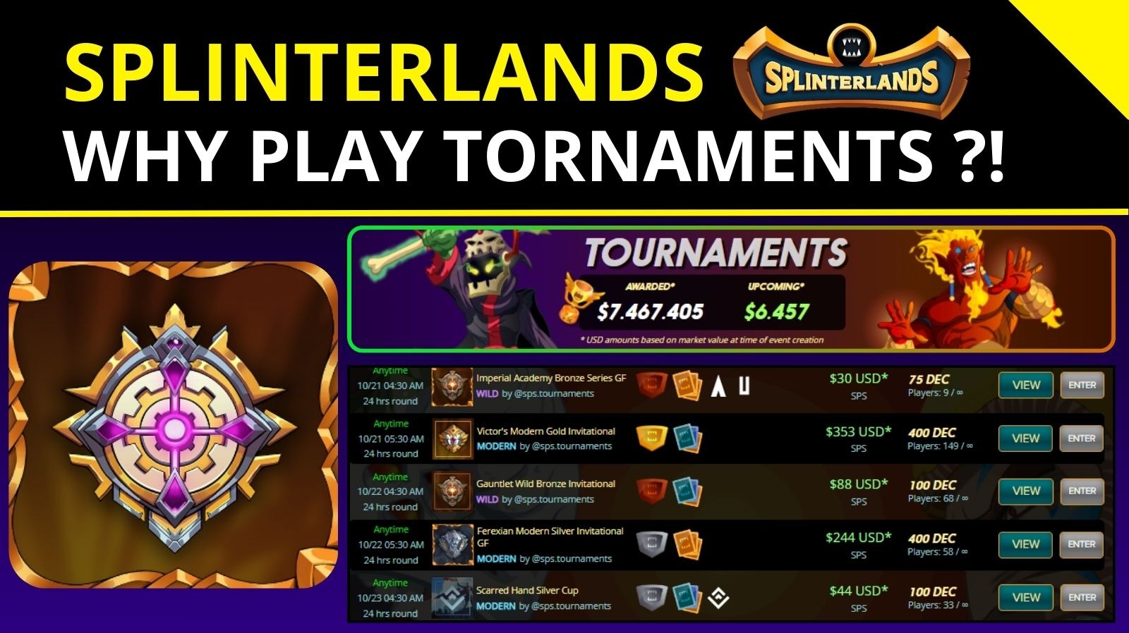 Splinterlands 🐉| Why You Should Play Tournaments?! [EN/PT]
