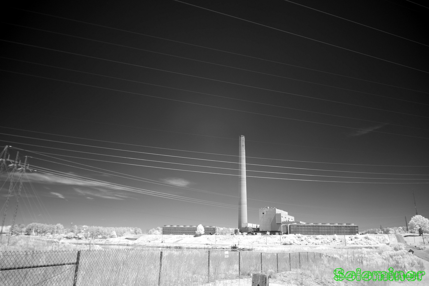 Infrared Photography - Georgia Power Plant Yates