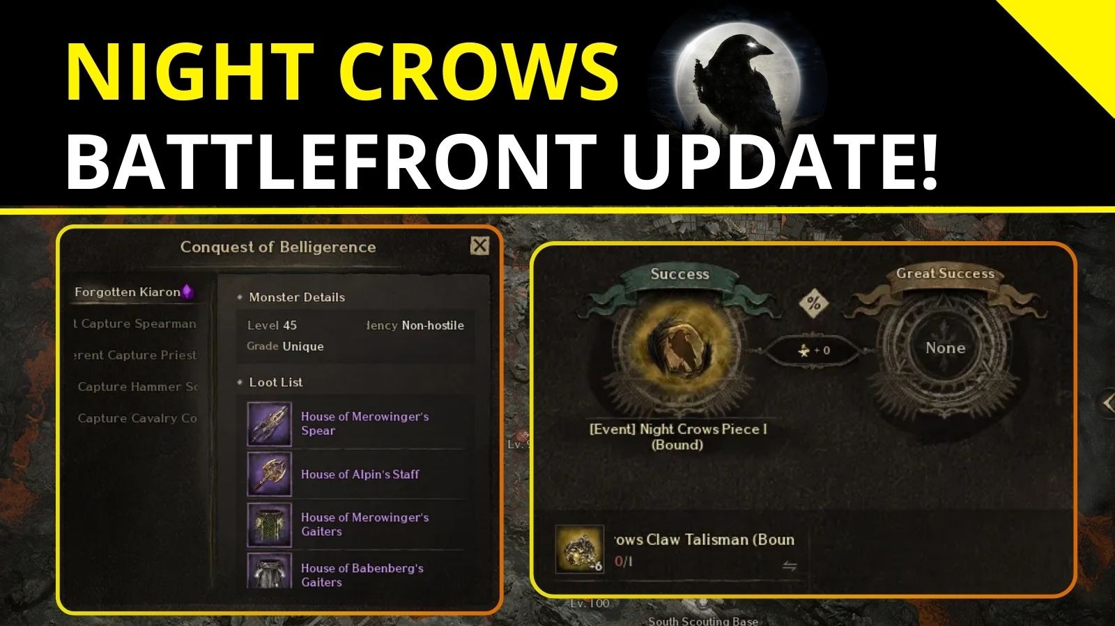 Night Crows 🌒| Update Brings New Features to BattleFront and New Events!