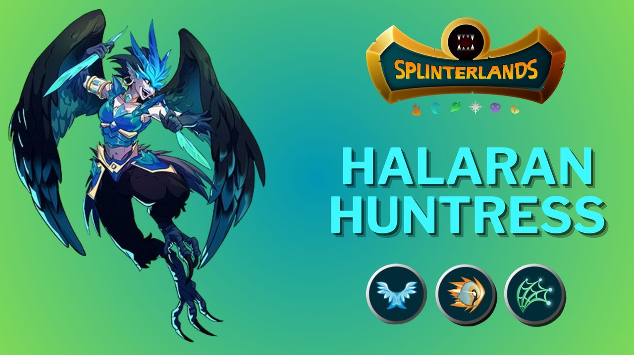 Splinterlands | HALARAN HUNTRESS is a pure Anti-Flying card