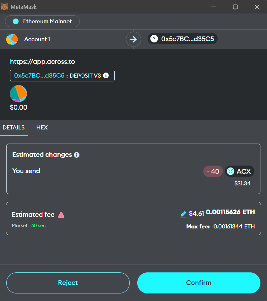 My Experience with the Across Protocol Bridge and Straddl