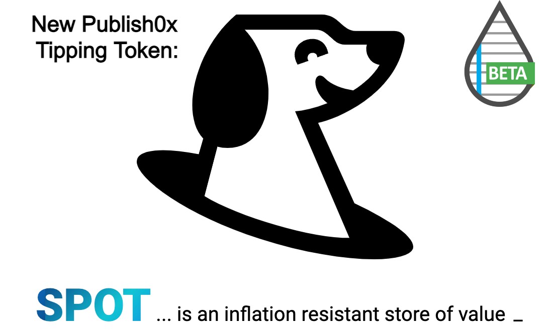 $SPOT Integrated for Tipping on #Publish0x + 27.5% INCREASED Rewards!