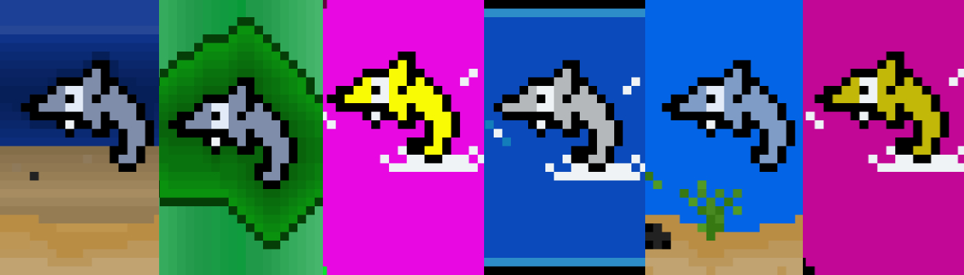 Poly Dolphins Are Making Waves With This Animated, Hand-Made Pixel Art ...
