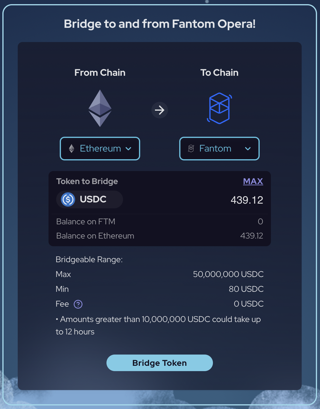 Bridge from Ethereum to Fantom? Let's go!