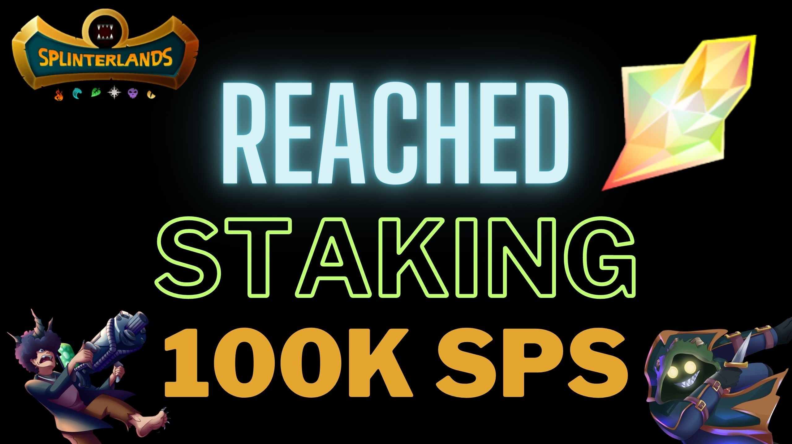 I just crossed staking 100k SPS