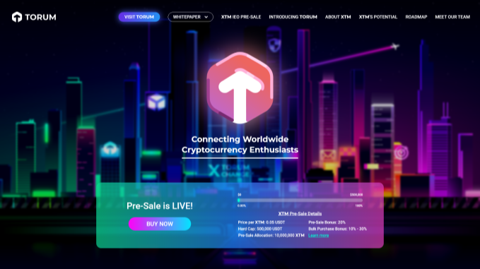 Torum XTM roadmap presale, airdrop, price, and website explained + new ...