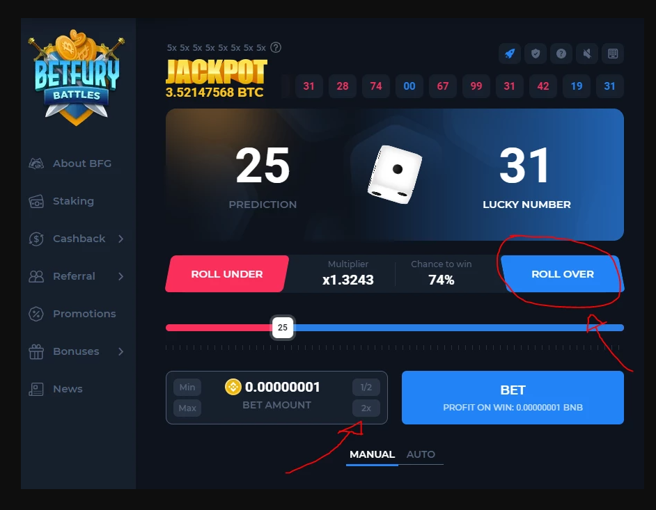 BETFURY: Ways to make BNB, BTC and BFG tokens