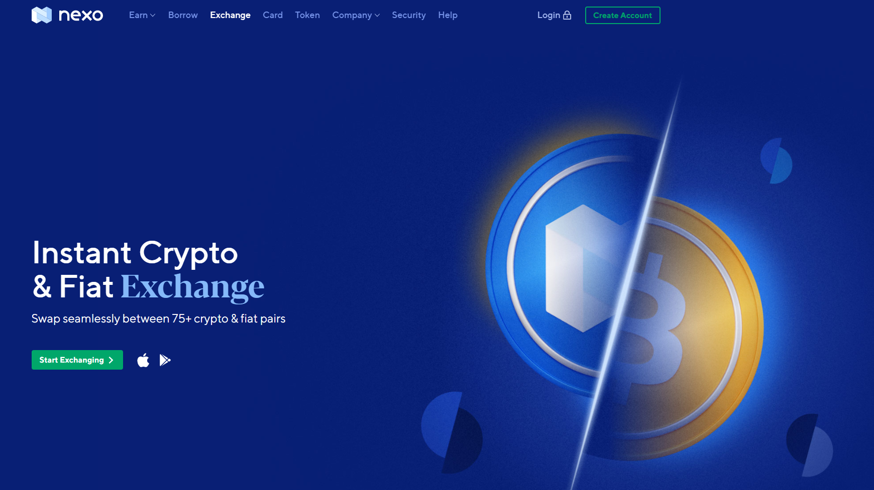 NEXO adds its own exchange office to the application!