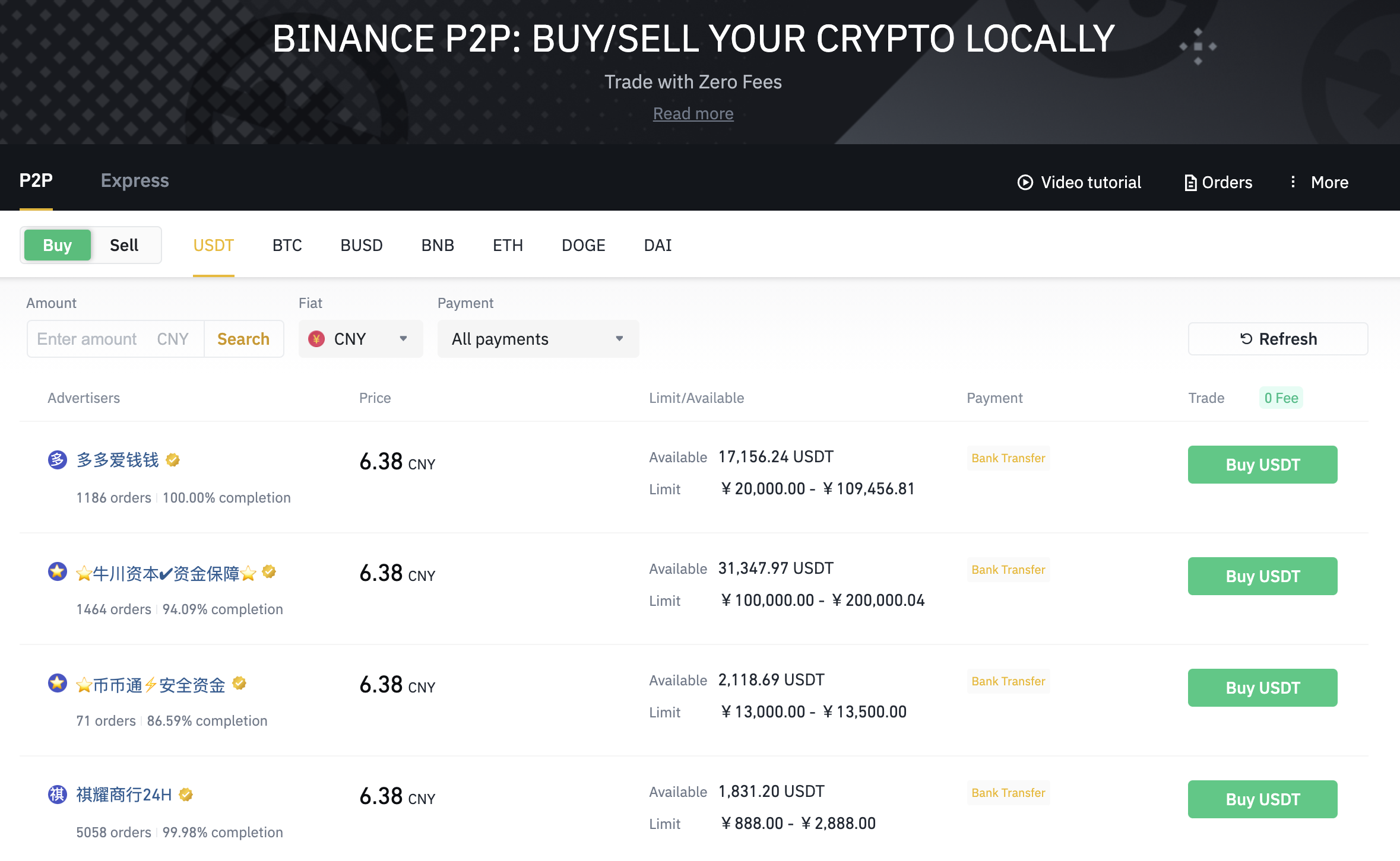 Binance P2p