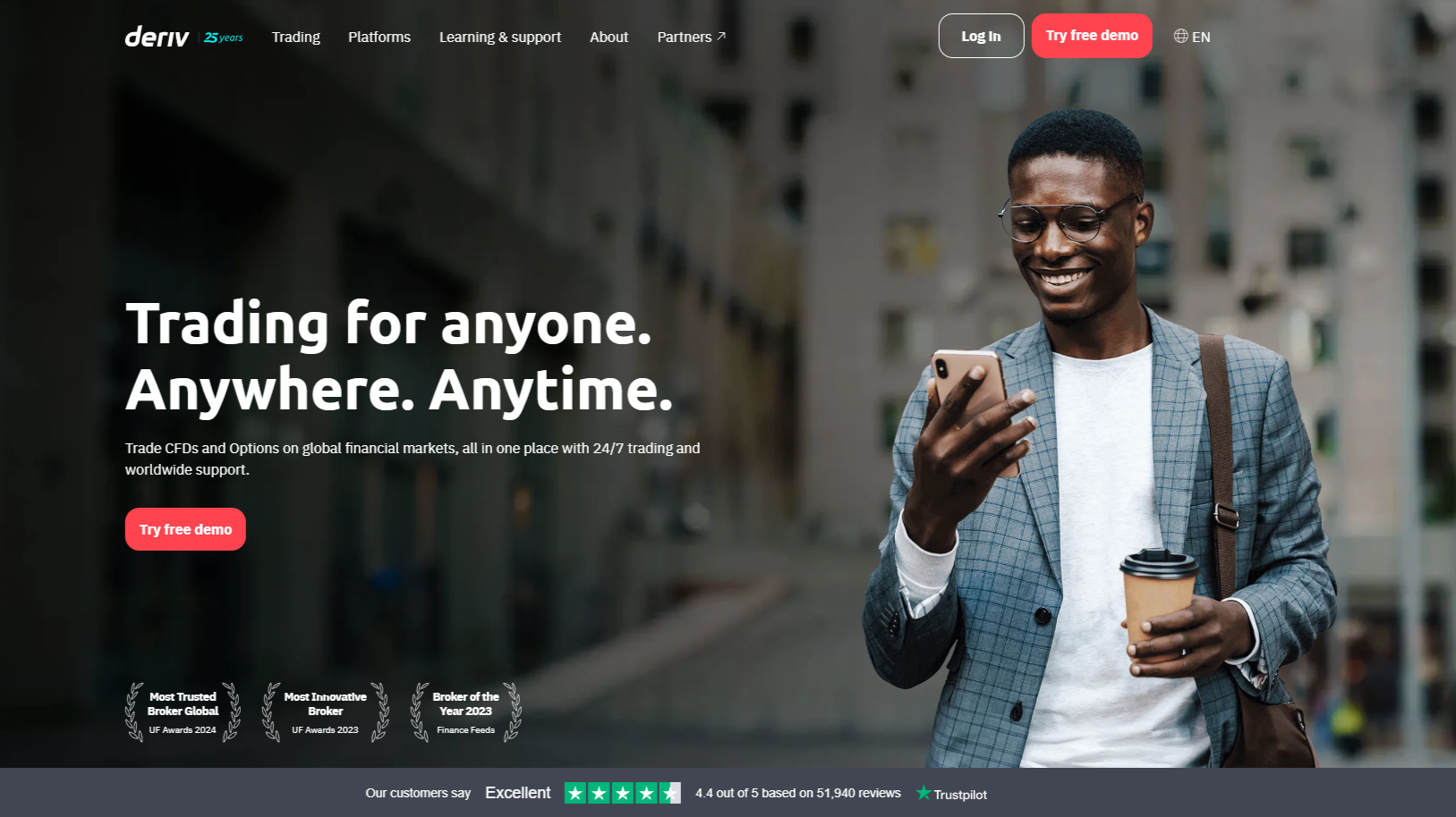 Discover Deriv: 📈 The Flexible, Accessible and Simple Trading Platform.