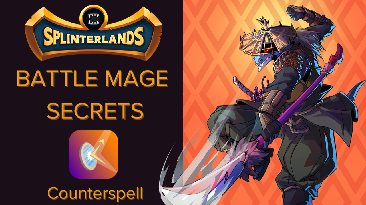Splinterlands Weekly Challenge Battle BATTLE MAGE SECRETS! Counterspell rule set